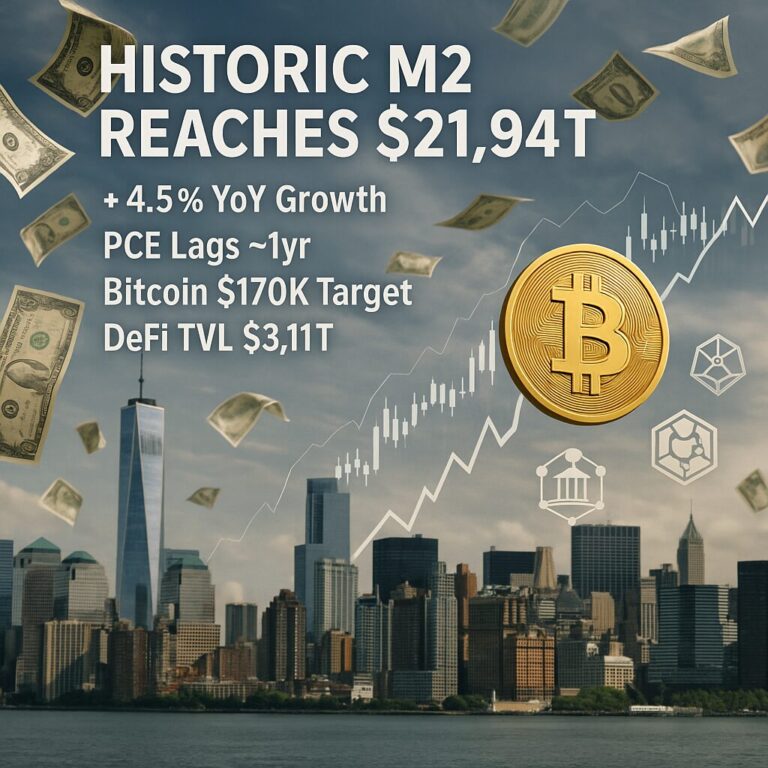 US M2 money supply hits record high of nearly $22 trillion ...