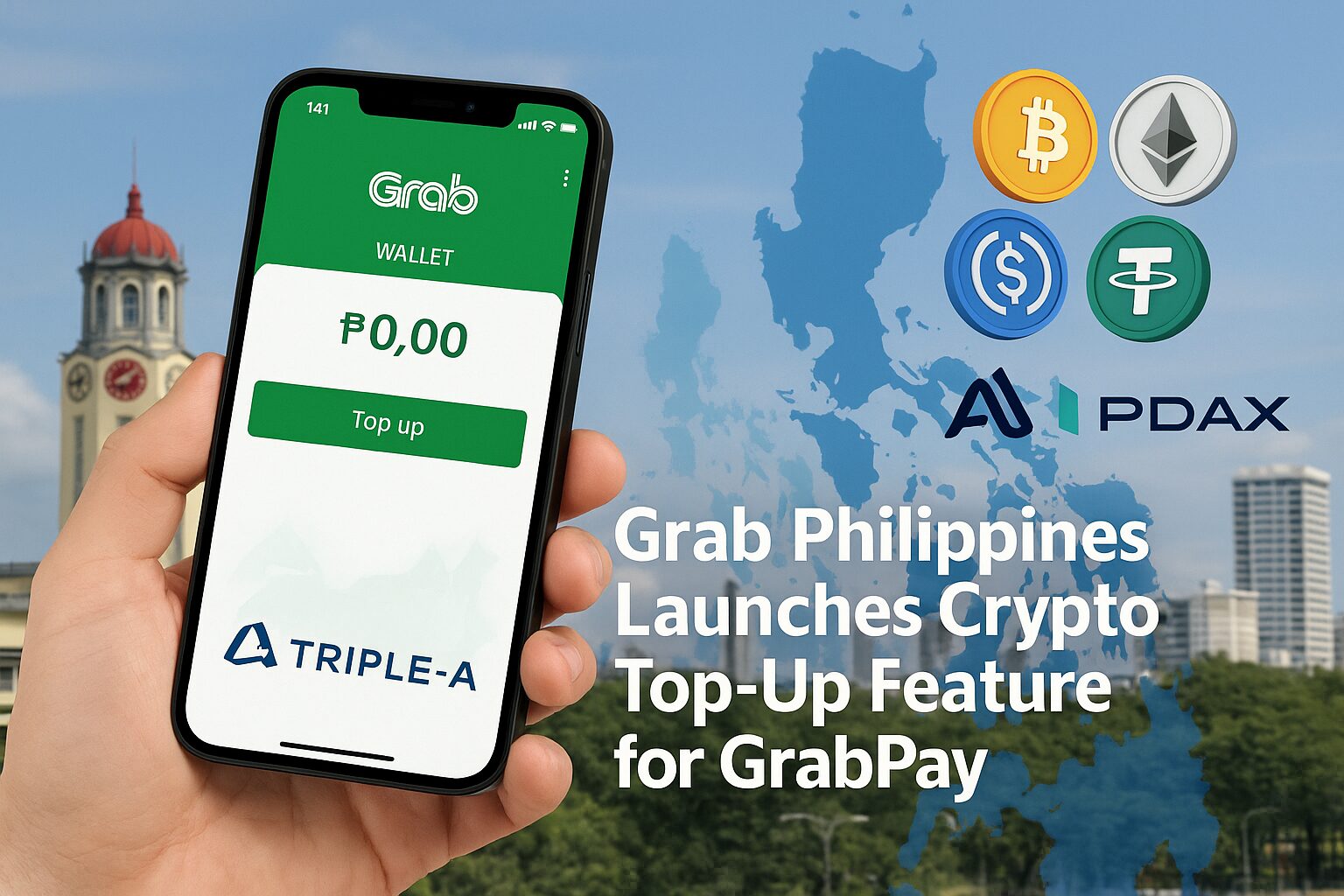 Grab Philippines Launches Crypto Top-Up Feature for GrabPay ...