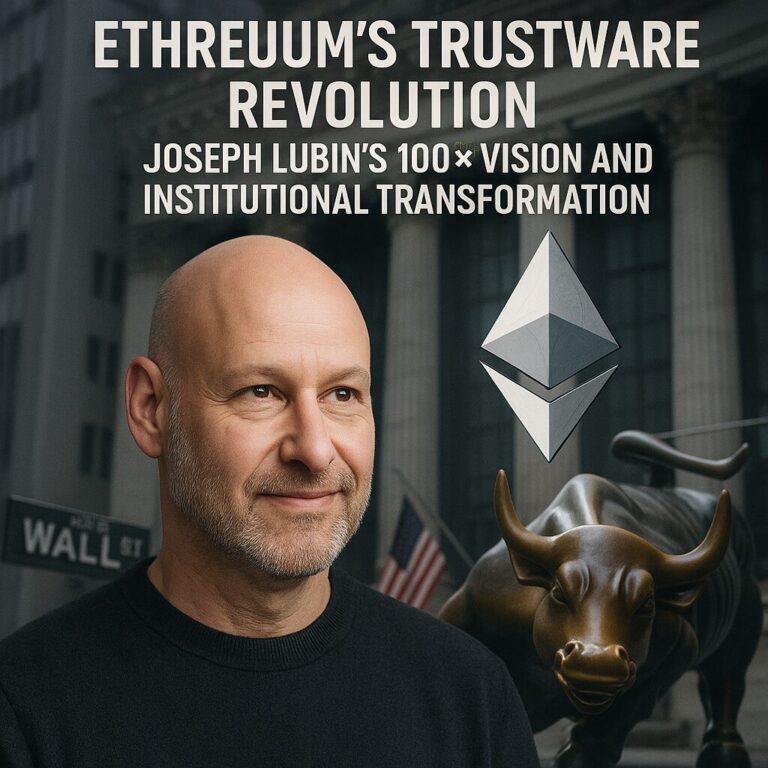 “Ethereum’s Trustware Revolution: Joseph Lubin’s 100× Vision and Institutional Transformation ...