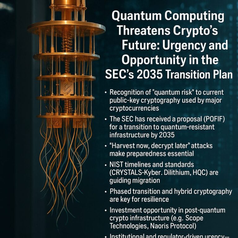 Quantum Computing Threatens Crypto’s Future: Urgency and Opportunity in the SEC’s 2035 ...