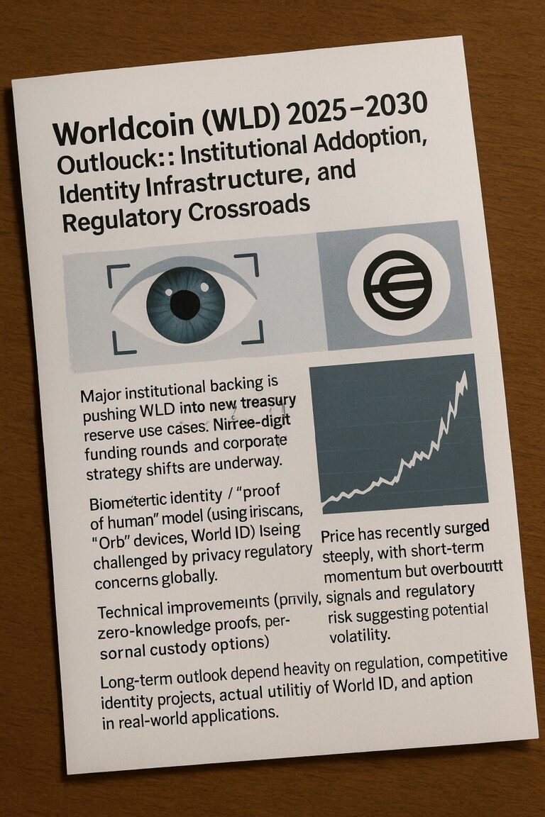 Worldcoin (WLD) 2025–2030 Outlook: Institutional Adoption, Identity ...