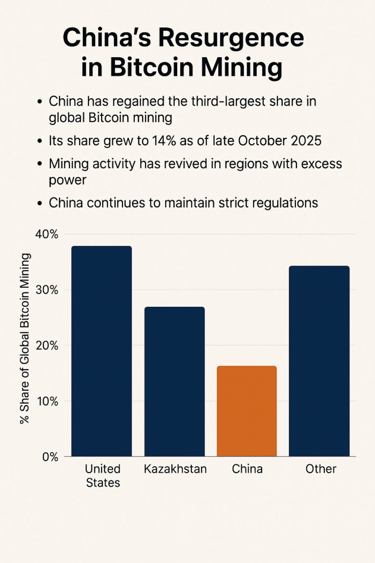 China’s Quiet Bitcoin Mining Comeback — What the 14% Share Means for ...