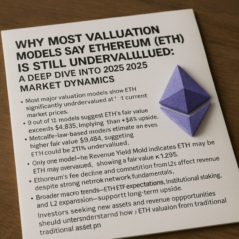 “Why Most Valuation Models Say Ethereum (ETH) Is Still Undervalued: A ...