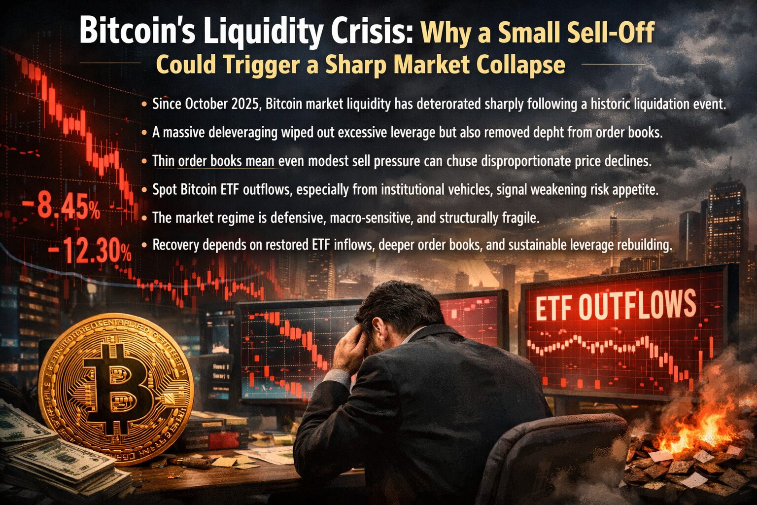 Bitcoin’s Liquidity Crisis: Why a Small Sell-Off Could Trigger a Sharp ...