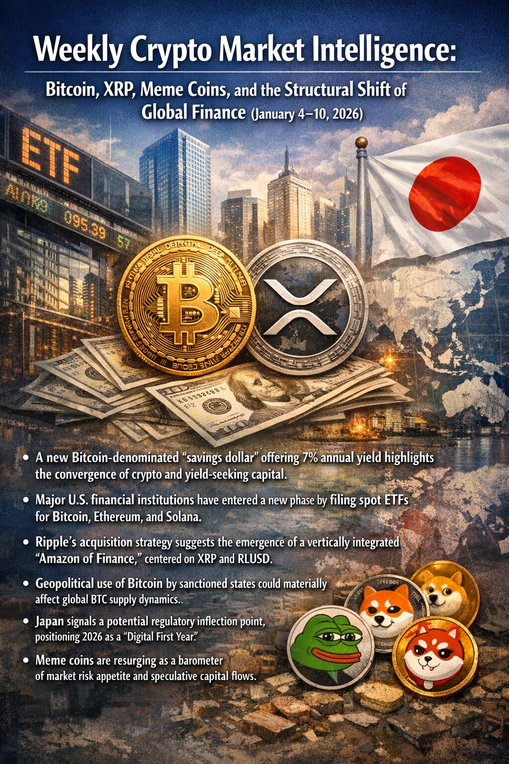 ＜Weekly Crypto Market Intelligence＞ Bitcoin, XRP, Meme Coins, and the ...